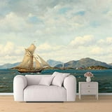 IDEA4WALL 6pcs Landscape Peel and Stick Wallpaper Removable Wall Murals ...