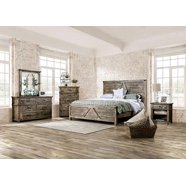 Classic Tan & Tobacco Queen 6pcs Bedroom Set by Acme House Marchese ...