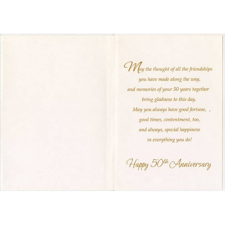 50th Anniversary Card Sayings