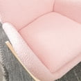 KINFFICT Accent Rocking Chair for Nursery, Upholstered Glider for ...