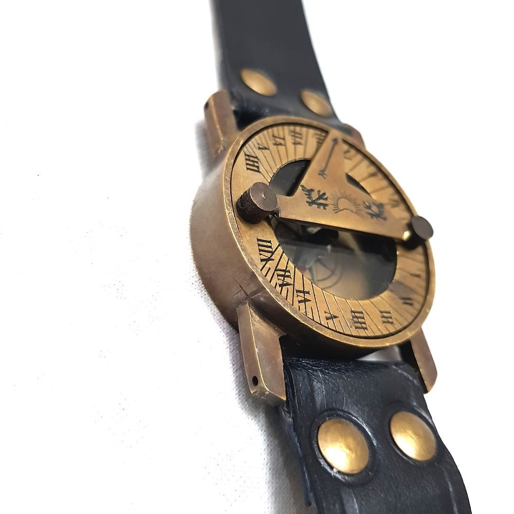 collectiblesBuy Nautical Antique Wrist Brass Compass & Sundial-Watch ...