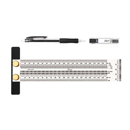 Yeacher Marking Ruler Wnew 200mm Stainless Steel T-Rule Woodworking ...