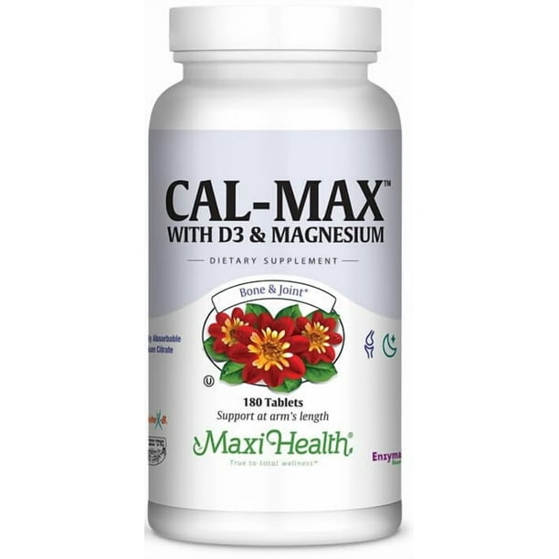 Suplemento Maxi Health Cal Max™ 90, 180 y 360 comprimidos | Walmart en ...