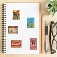 DBYLXMN Vintage Travel City Commemorative Stamp Stickers For Journaling ...