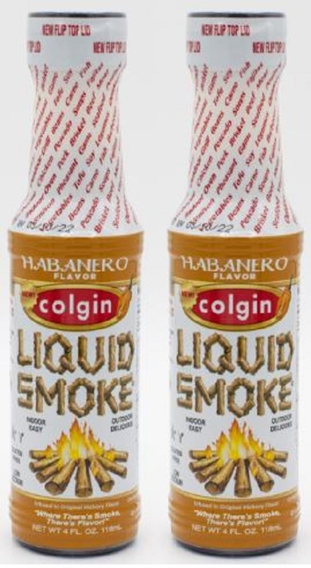Colgin Liquid Smoke Hickory Habanero Flavor, 4 fl. oz. pack of 2 ...