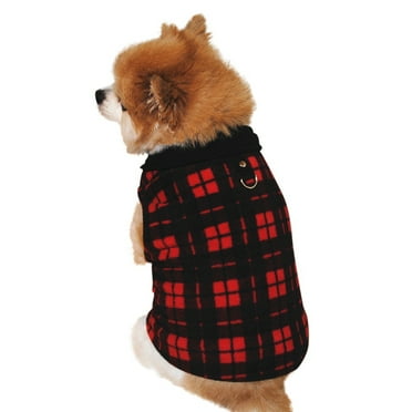 Vibrant Life Red & Black Checkered Dog Sweater, XX-Small - Walmart.com
