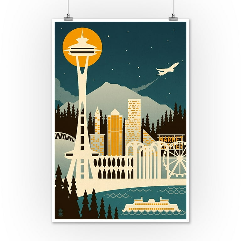 Seattle Skyline Wall Art