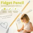 Threaded Pencil for ADHD, Adhd Pencils, Threaded Pencils with Nut, for ...