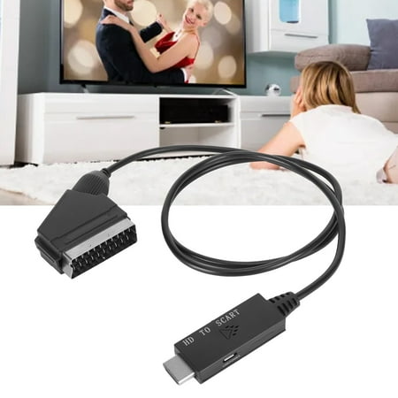 HD Multimedia Interface To Scart Cable, Portable Support PAL NTSC HD To Scart Cable Support DVI ...