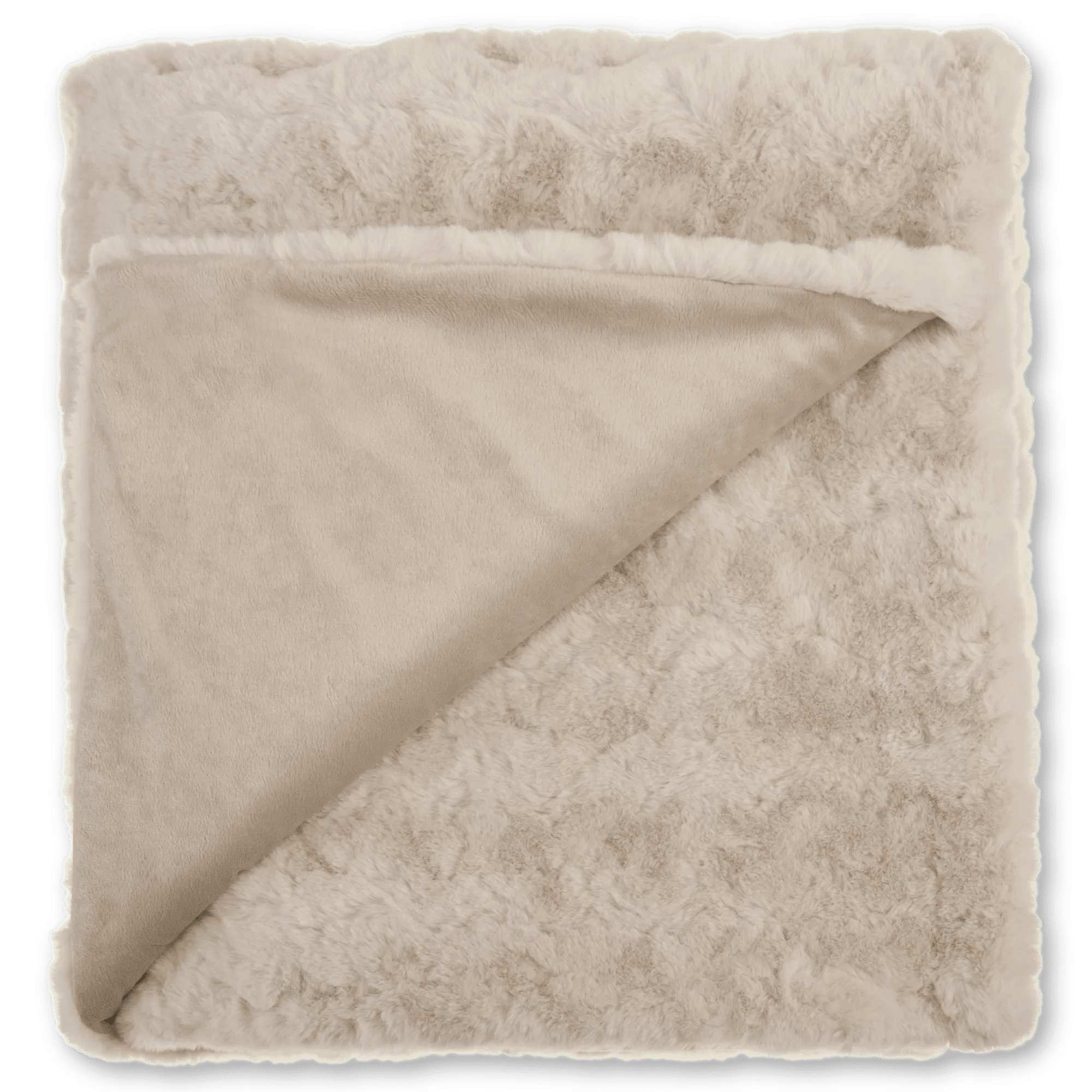 Click here for Bouclair Oatmeal Sheep Faux Fur Throw 50x60 In (12... prices