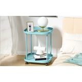 Villertech End Table with Wheels,Sofa Side Table,Modern Nightstand for ...