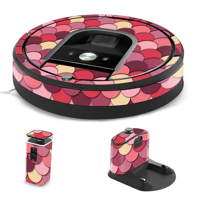 MightySkins IRRO960-Pink Scales Skin for iRobot Roomba 960 Robot Vacuum ...