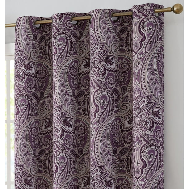 Thd France Paisley Print Damask Thermal Insulated Energy Efficient Room
