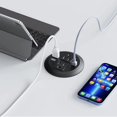XUERUI-Power Grommet 3 Inch for Desktop, Recessed Desk Outlet with 2USB ...