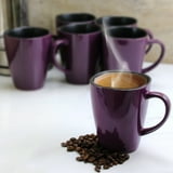 Elama's Lavender Fields 6 Piece Luxe and Large Dinner Mugs - Walmart.com