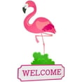 Free Shipping! Northlight Flamingo Welcome Tropical Metal Wall Sign 25 ...