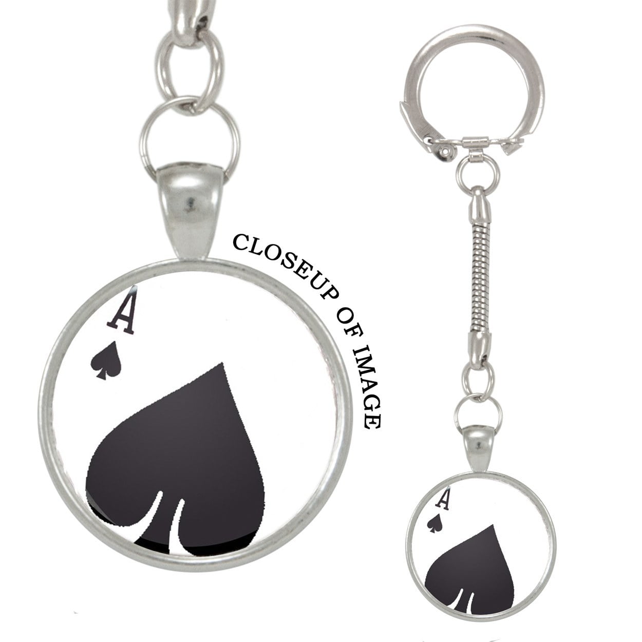 Ace of Spades Playing Cards Deck Keychain - Walmart.com