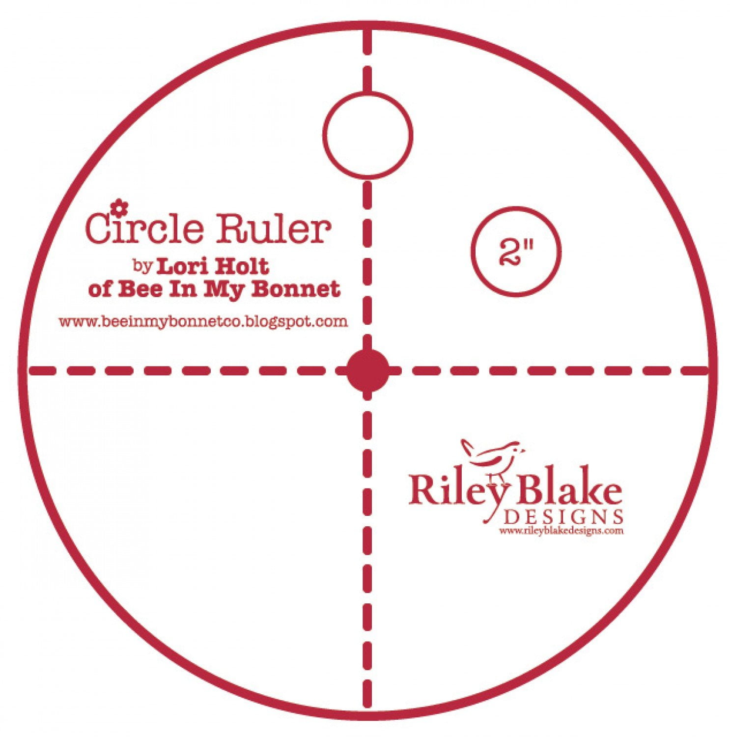 Riley Blake by Lori Holt of Bee in my Bonnet - Circle Ruler 2 inch ...