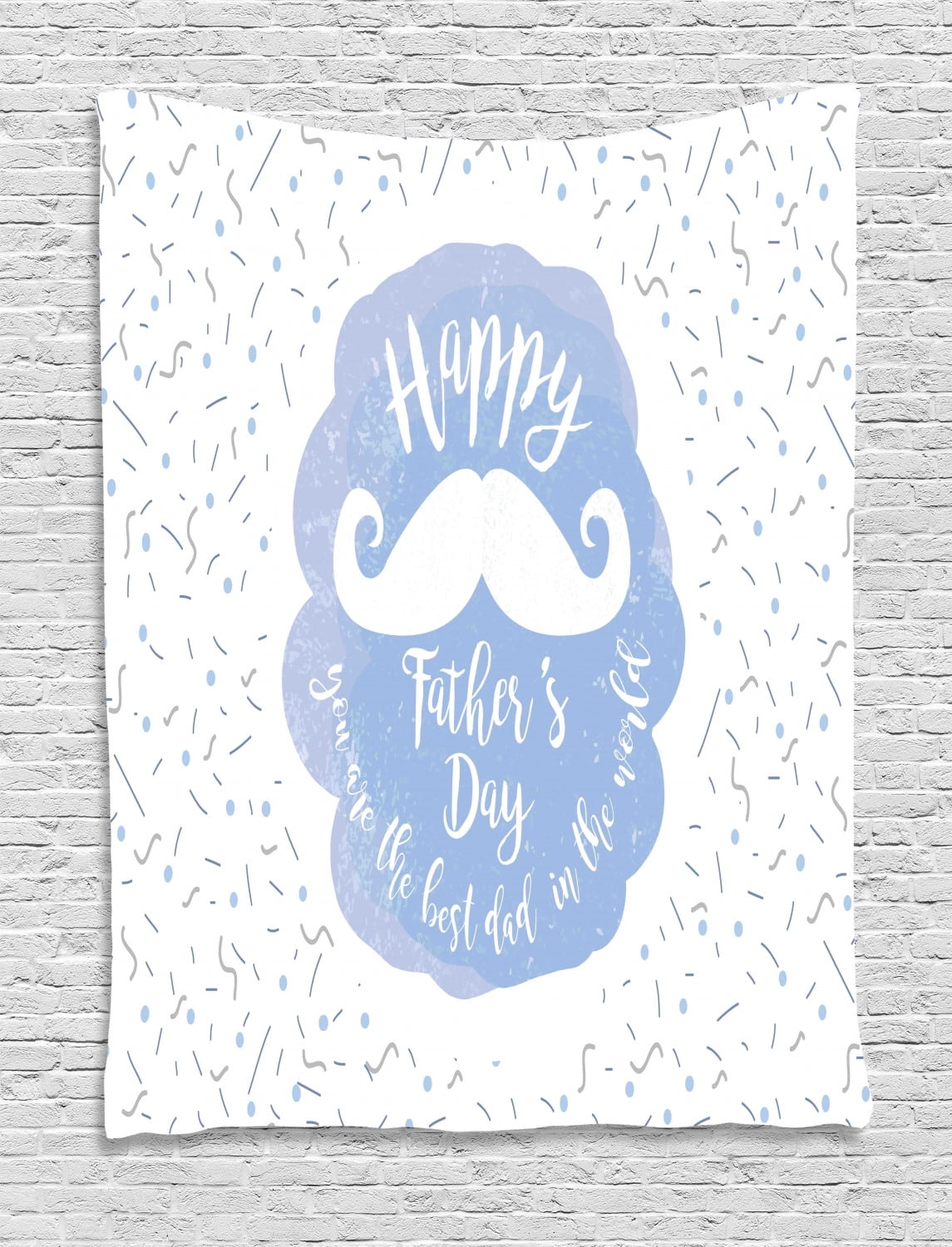 Father's Day Tapestry, Doodle Style You are the Best Dad in the World ...