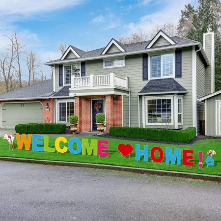 Welcome Home Yard Signs 18 Inches Tall Welcome Home Yard Signs with ...