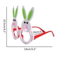 Easter Bunny Glasses, 12 Pack Easter Party Glasses Frame With Glitters ...