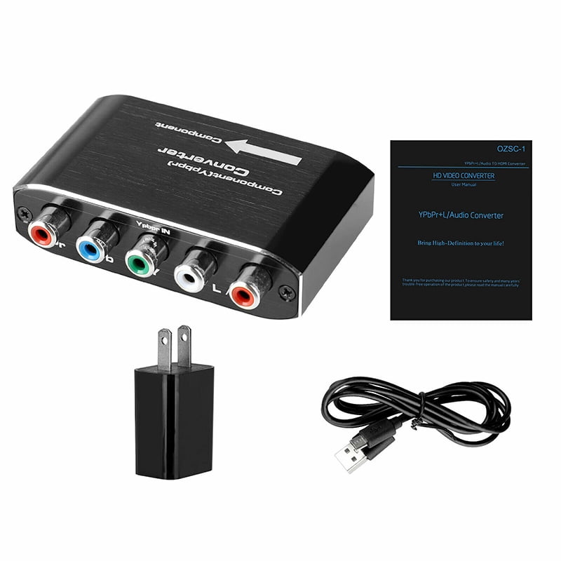 Buy Component RGB RCA VGA to HDMI AV Converter Adapter Box for VHS DVD ...
