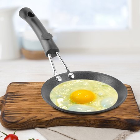 Peahefy Small Wok, Skillet Pan,Cute Mini Frying Pan Poached Egg Model ...