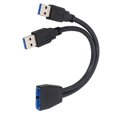19Pin to 2 Port USB3.0 Male Cable Data Transmission Motherboard ...