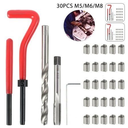 Metric Thread Repair Insert Kit M5 M6 M8 Car Screw Restoring Damaged Threads Repair Tools ...