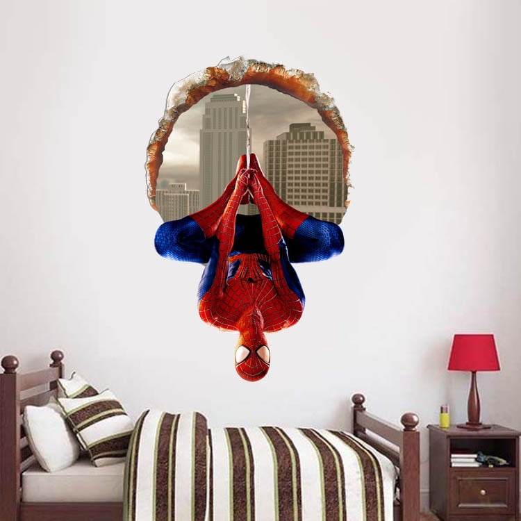 Click here for Gupgi 3d Wall Decal Spider Man Standing Upside Dow... prices