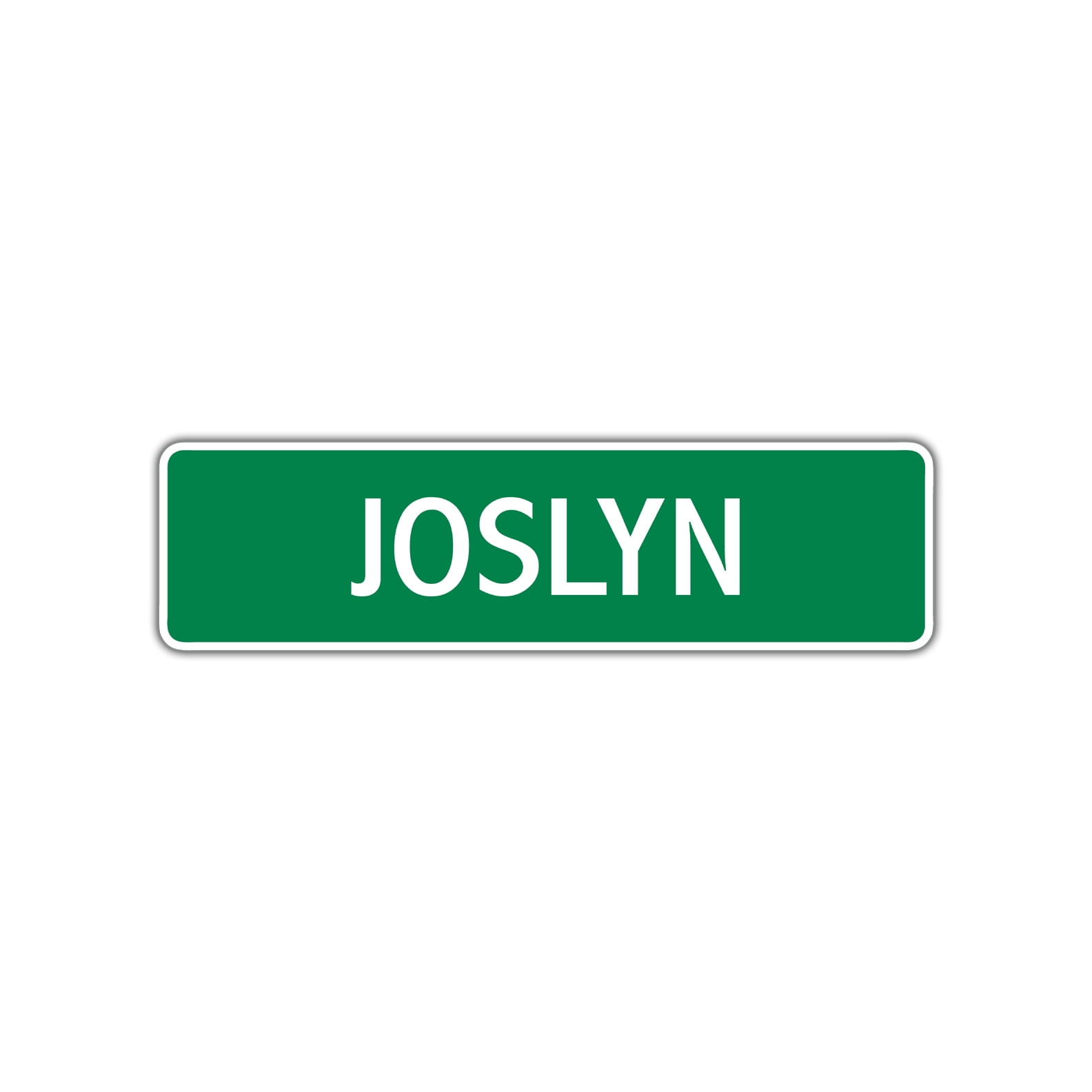 Joslyn Girls Name Indoor Outdoor Letter Printed Label Wall Art Plaque ...