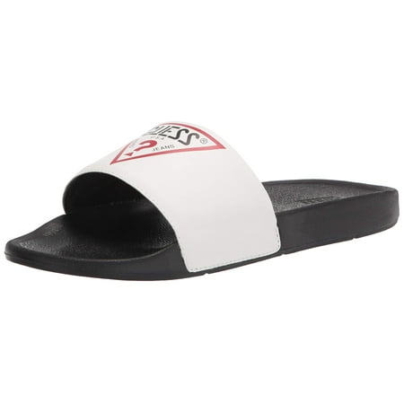 GUESS Men's Enelo Slide Sandal, White, 12 | Walmart Canada