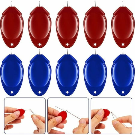 10 Pieces Needle Threaders for Hand Sewing, DIY Plastic Thread Loop ...