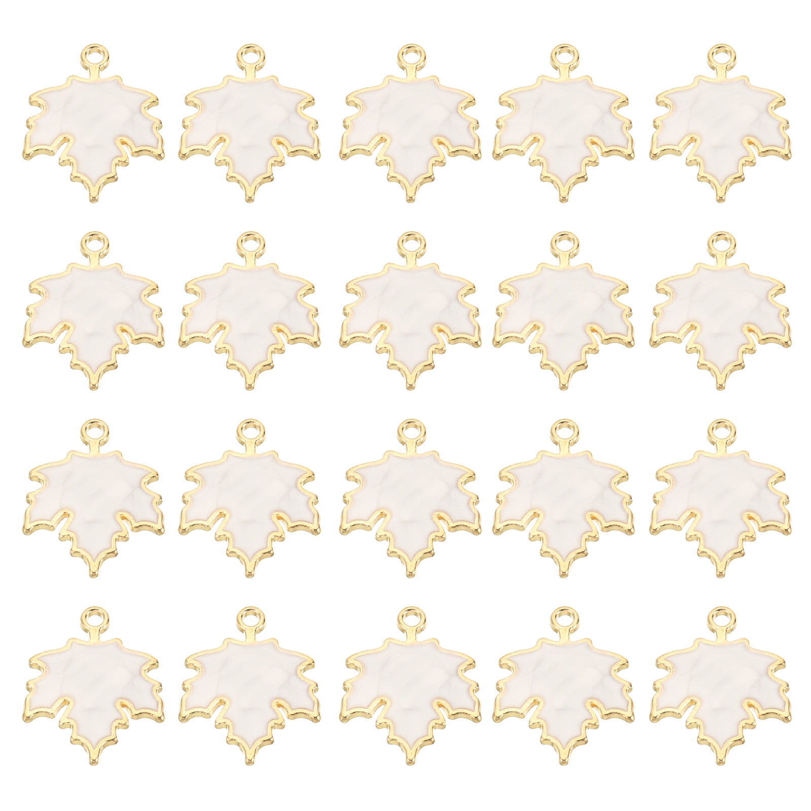 Click here for Unique Bargains Maple Leaf Pendants  60 Pack Ename... prices