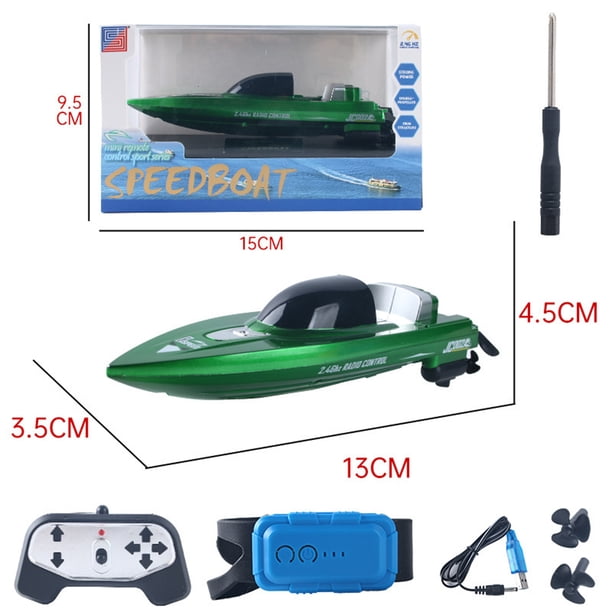 Alician 2.4GHz RC Boat Watch Induction Remote Control Boats 10km/h High ...
