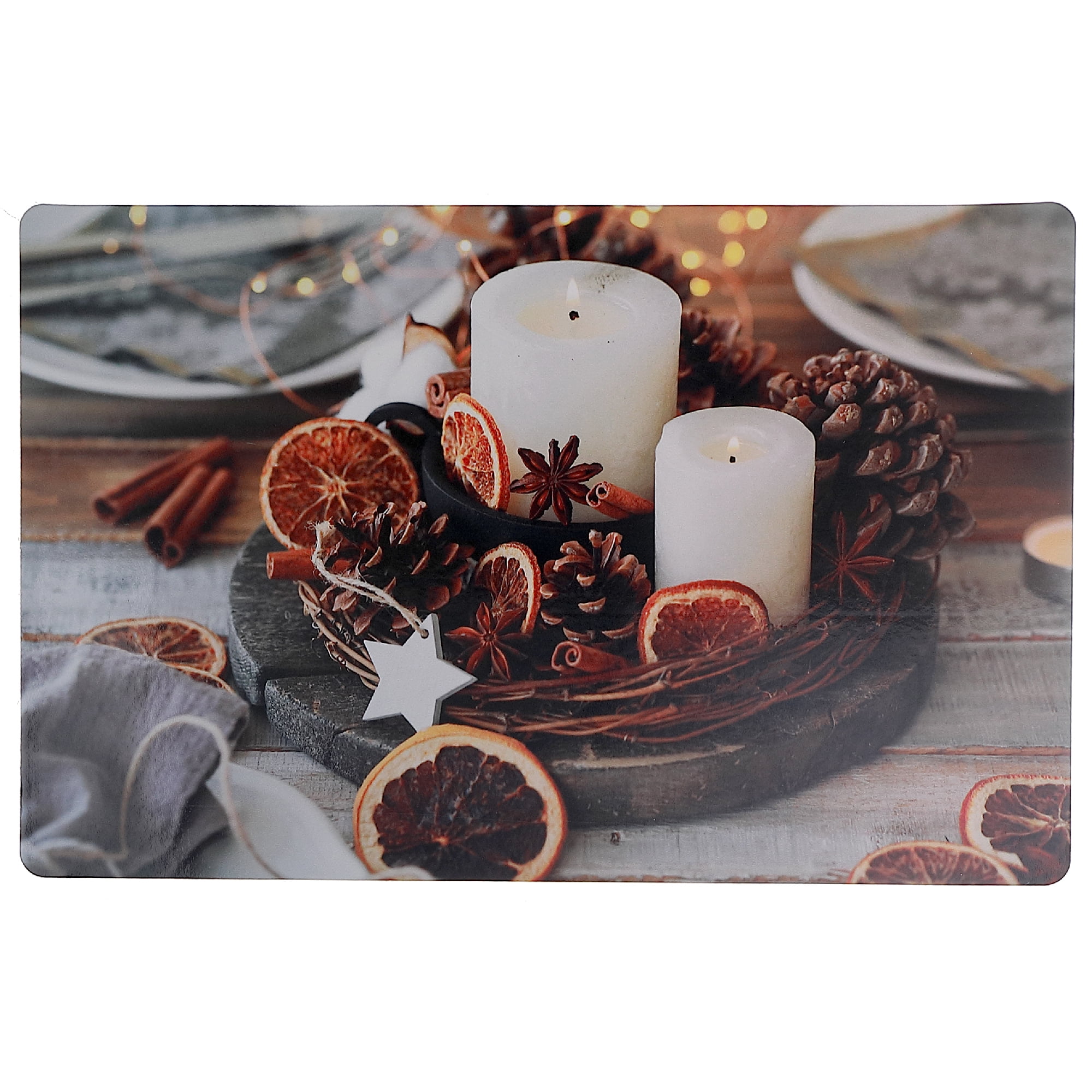 Click here for Ih Casadécor Plastic Placemat (Spiced Candles) - S... prices