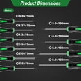 10-Piece Metric Hex Screwdriver Set, Metric(0.9mm-6mm) Hex Allen Wrench ...
