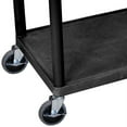 "Luxor STC Series 18"" x 24"" Two Shelf Utility Cart - High Density ...