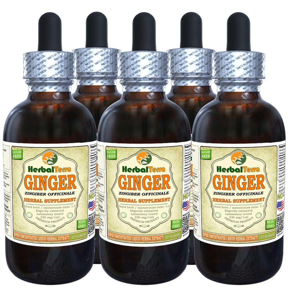 Ginger (Zingiber Officinale) Tincture, Organic Dried Root Liquid ...