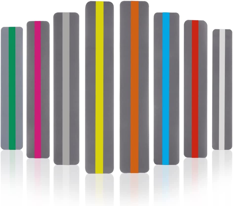 24Pcs Guided Reading Strips, Highlight Bookmarks Calm Strips, Colored ...