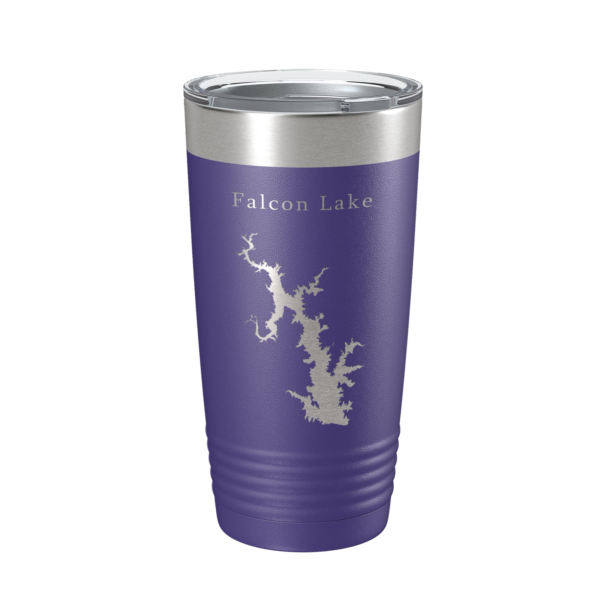Falcon Lake International Reservoir Lago Map Tumbler Travel Mug ...