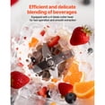 Black 2200W High Speed Professional Blender 68 Oz with Noise Cover ...