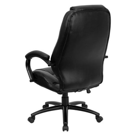 Multi-Function Leather High-Back Office Chair with Waterfall Seat ...