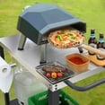 Outdoor Grill Cart with Wheels, Rolling Dining Table for Griddle Stand ...