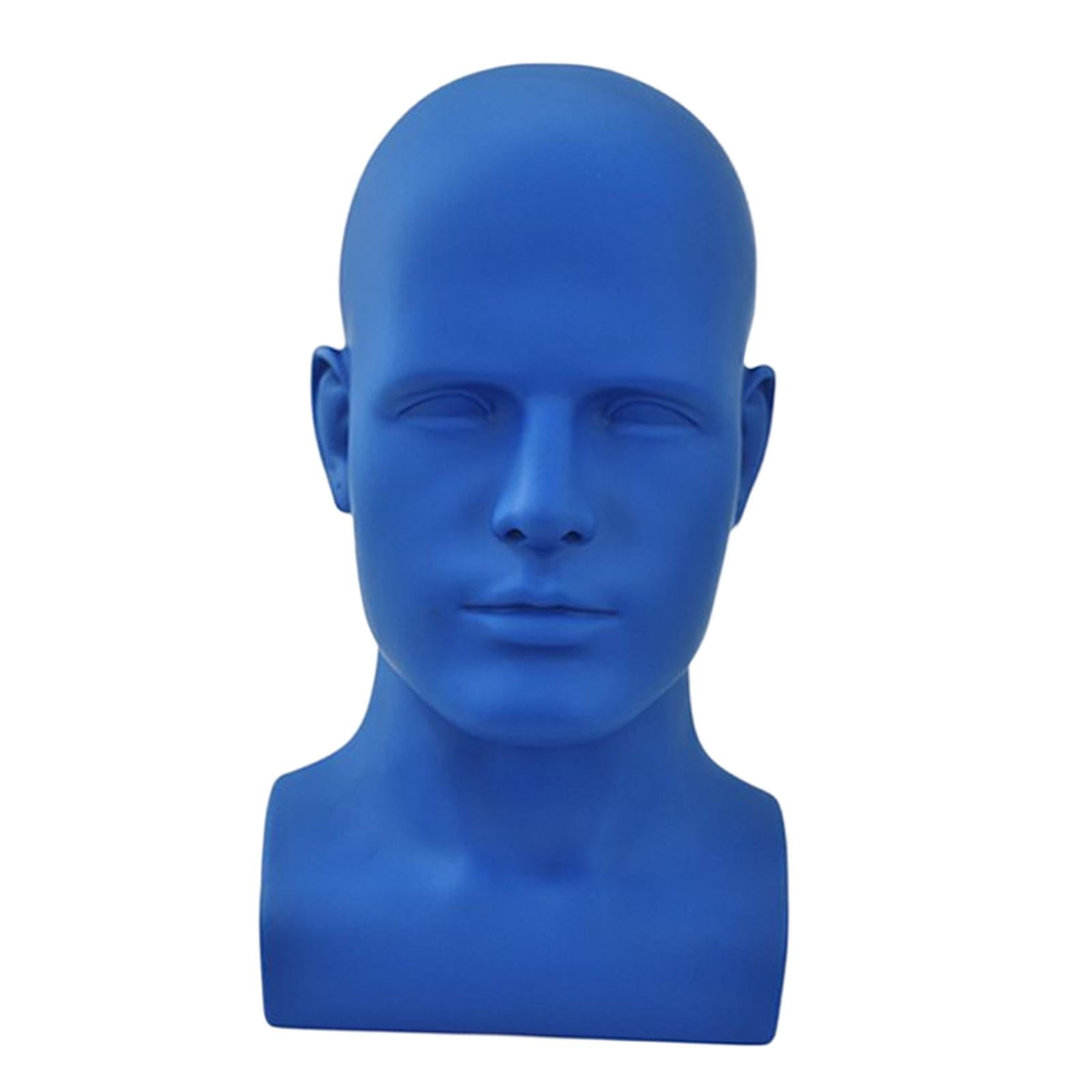 Mans Head Display Stand Display Bust Stand Holder Pvc Male Mannequin Head Model For Home