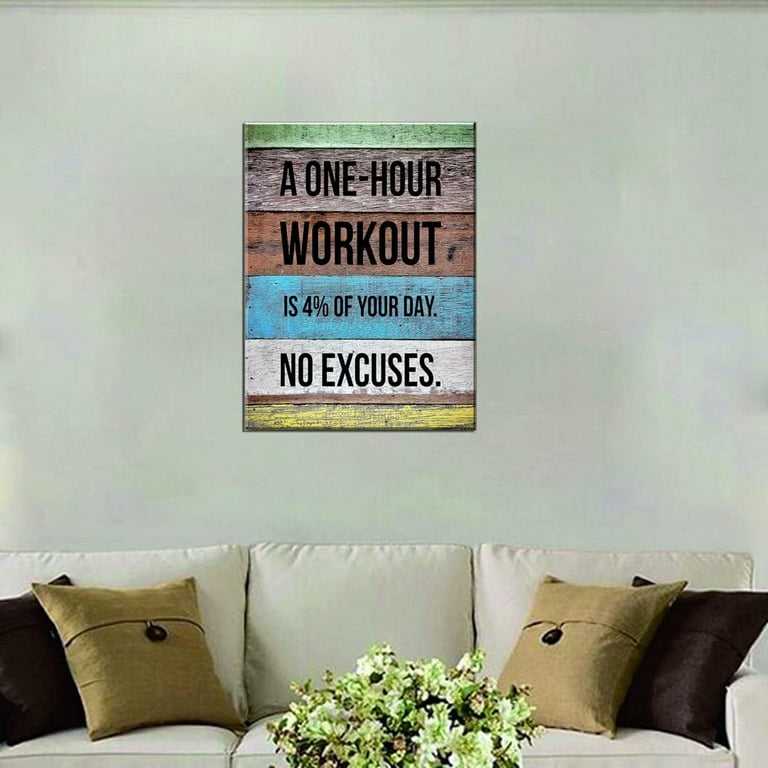 Man Cave Fitness Motivational Quotes Training Gym Bedroom Botswana ...