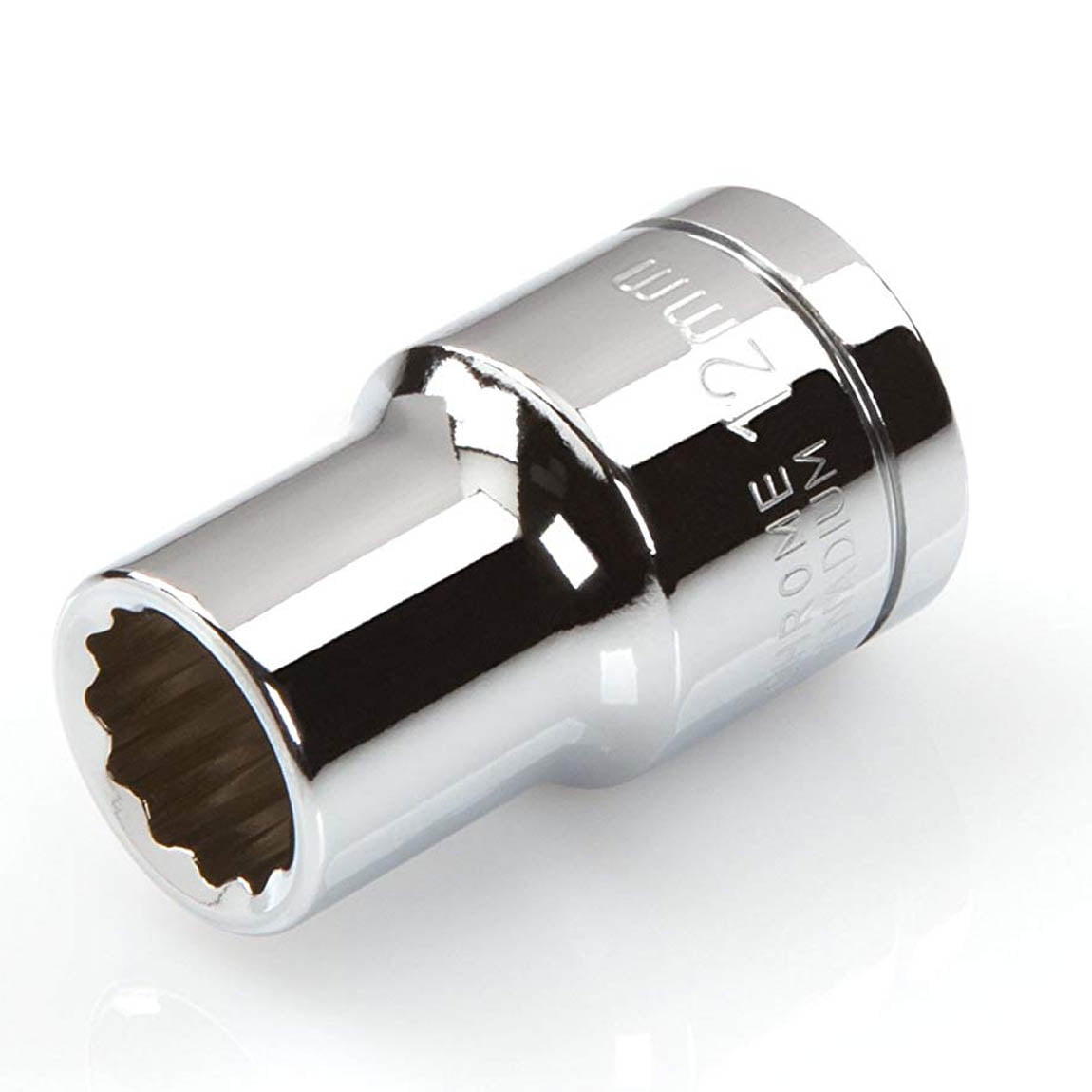 12 Point 1/2" Drive x 12mm Shallow Socket Premium Vanadium Steel TEKTON ...