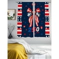 Anniversary USA Flag Sheer Curtains for Living Room Bedroom American ...