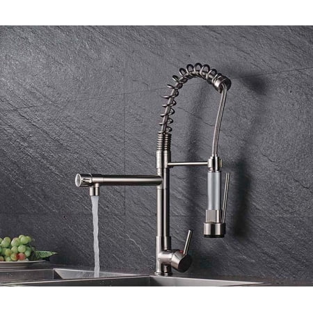 kitchen faucet LED Light Deck Mounted Hot and Cold Water Kitchen Faucet ...