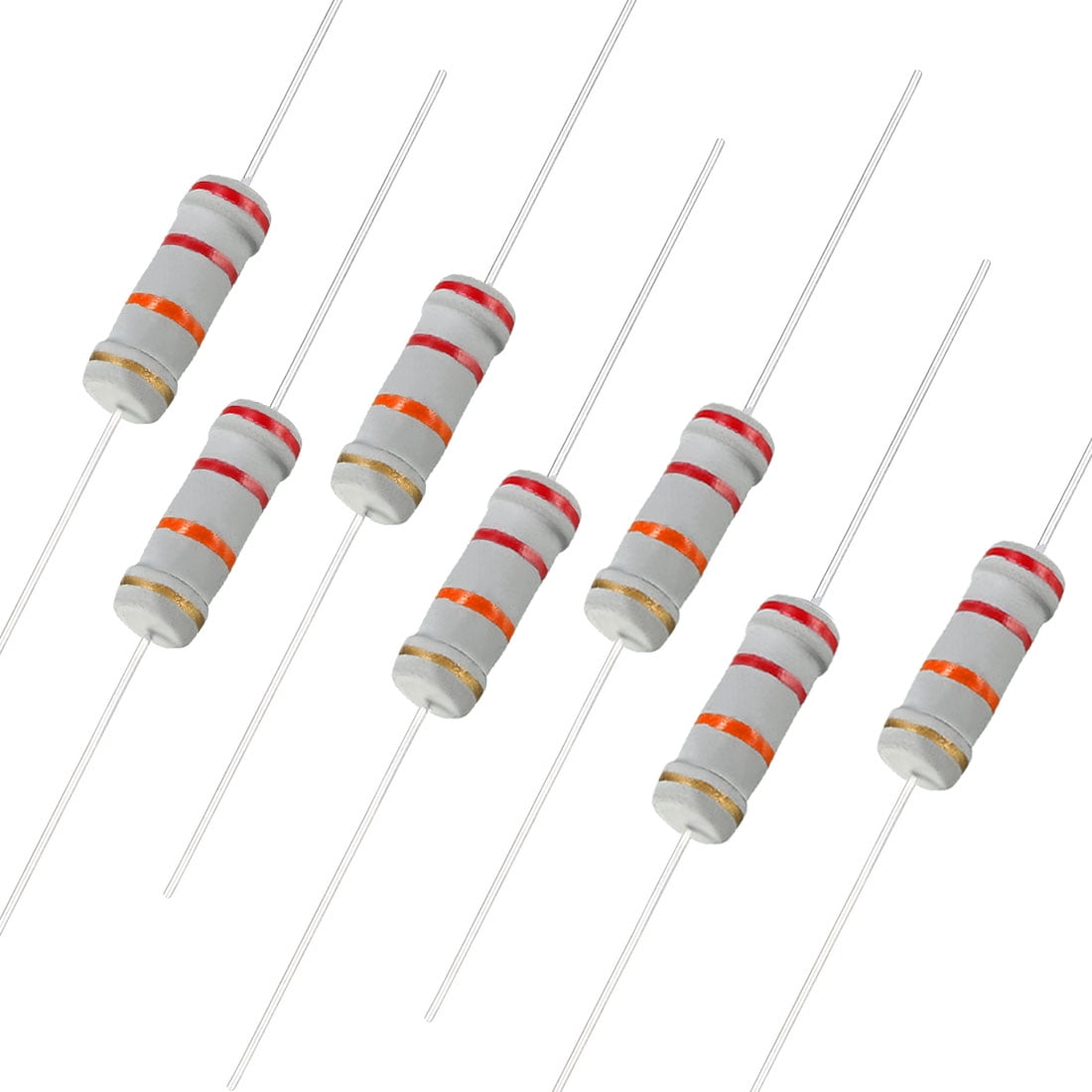 50pcs 2W 22K Ohm Carbon Film Resistor 5 Tolerance 4 Color Bands 50pcs 2W 22K Ohm Carbon Film Resistor 5 Tolerance 4 Color Bands